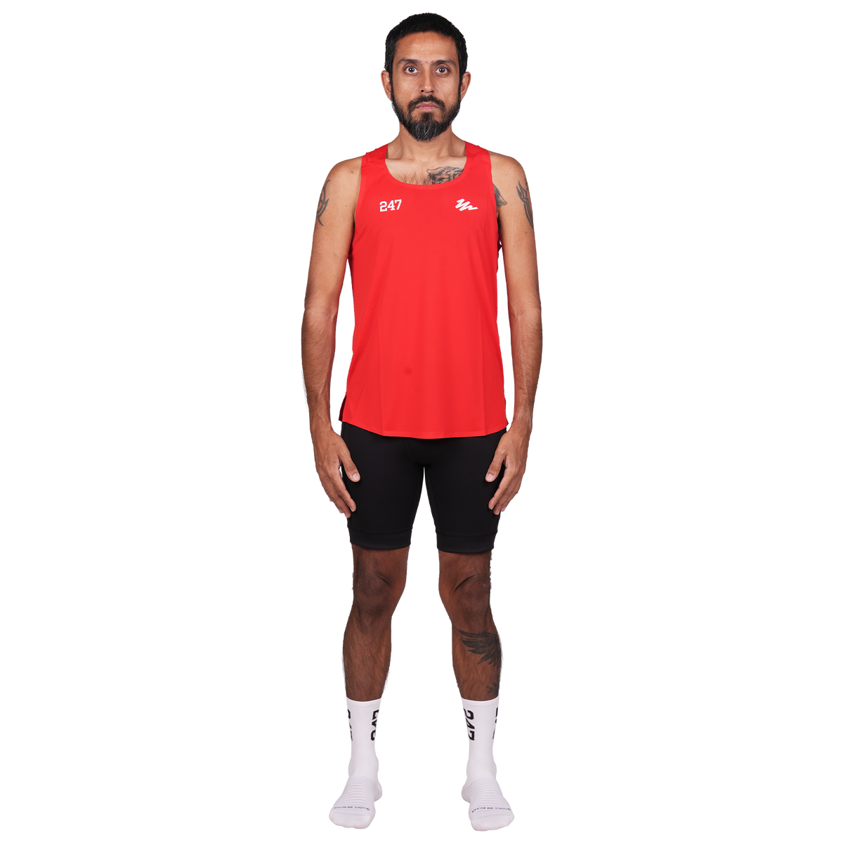 247 ESSENTIALS SINGLET RED – 247KNOWMESOON