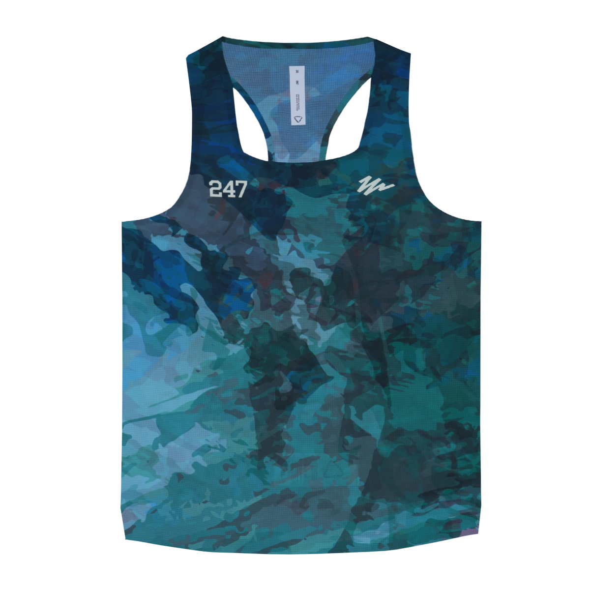 247 TIE DYE GREEN SINGLET – 247KNOWMESOON